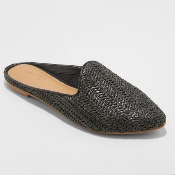 Universal Thread | Shoes | Black Universal Thread Woven Backless Mules ...
